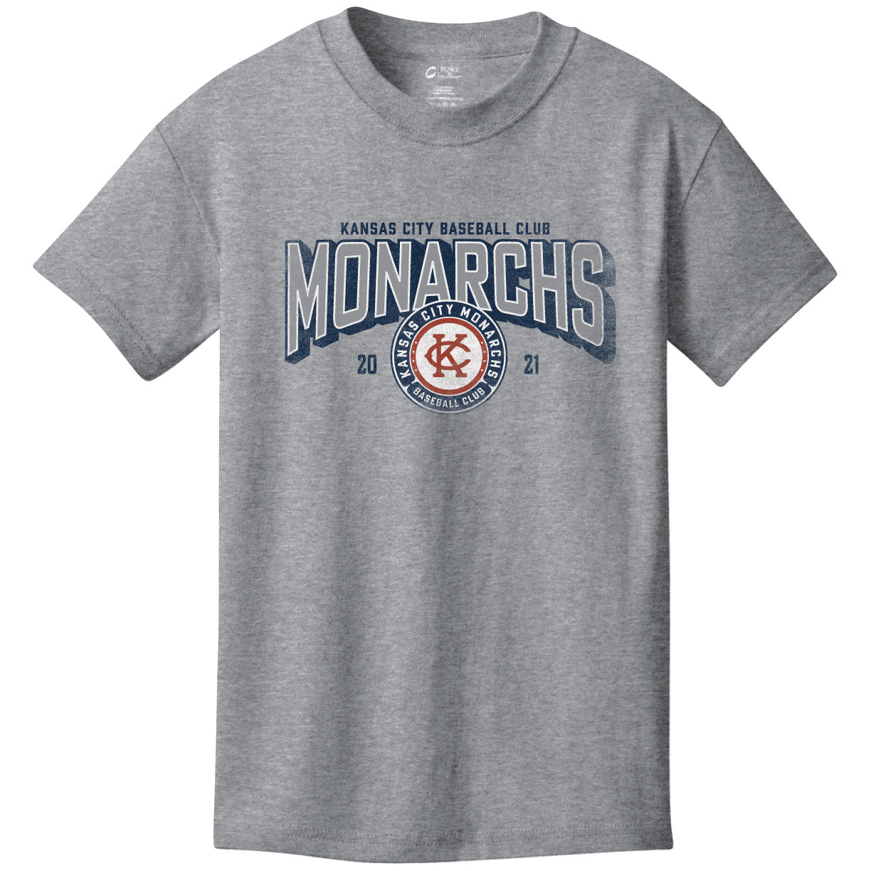 Youth Tee, Grey Monarchs – Kansas City Monarchs Baseball