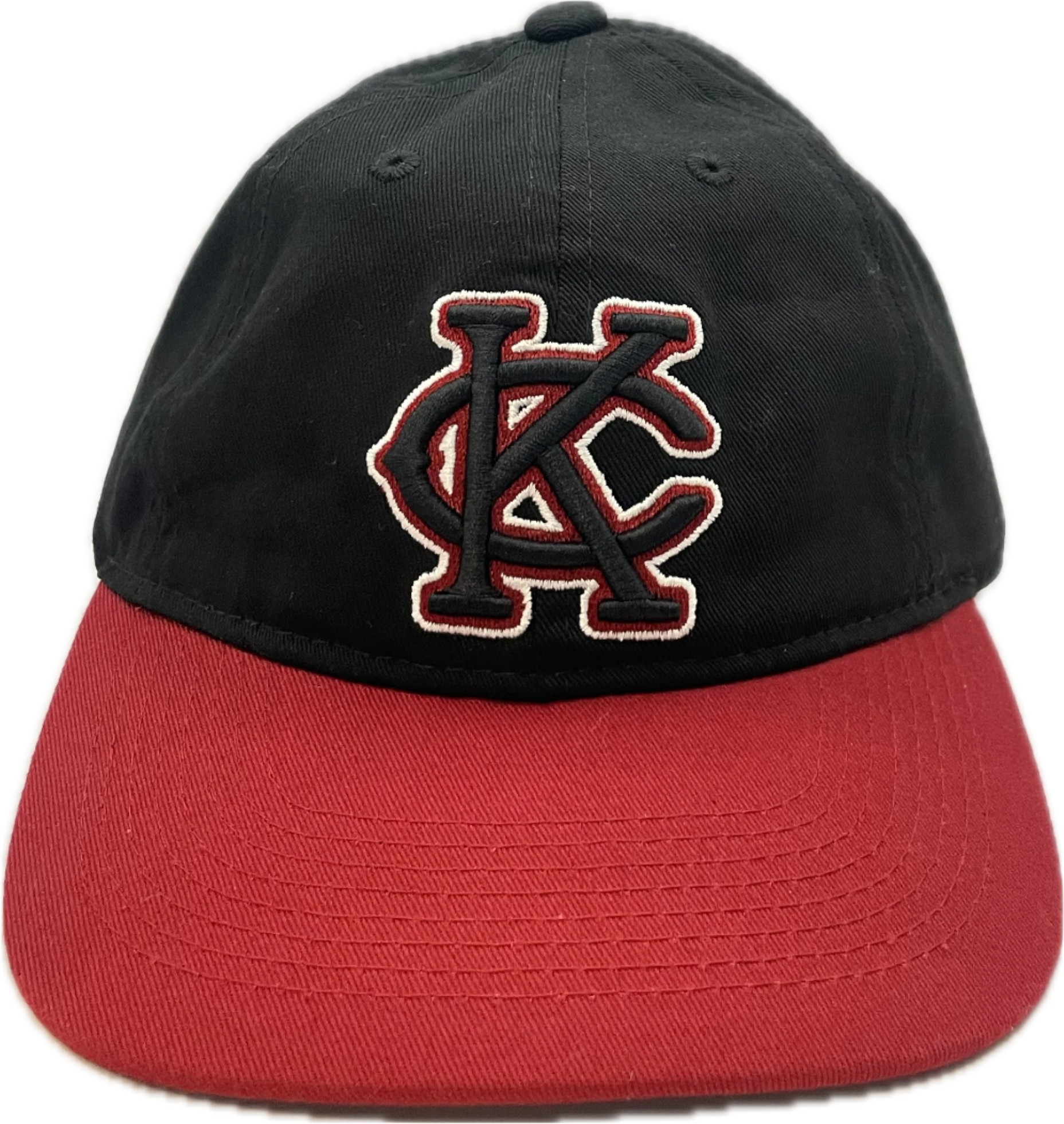 Black & Cardinal Home Cap, Fitted – Kansas City Monarchs Baseball