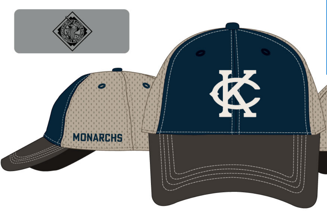 Trucker Cap- Navy and Fossil KC – Kansas City Monarchs Baseball